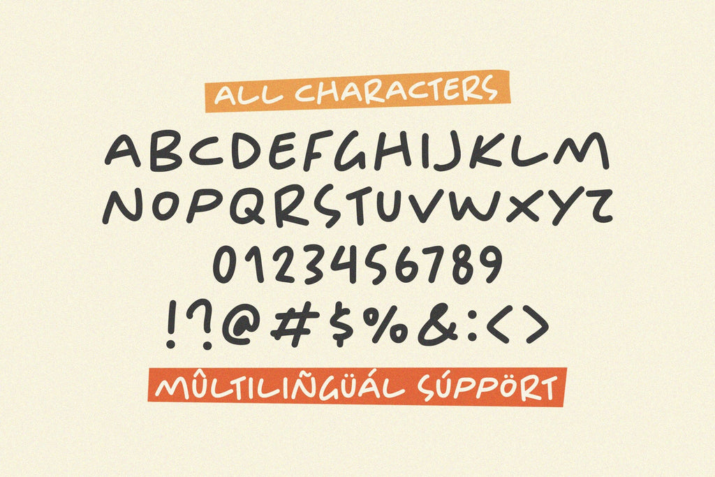 Golden Ember - All Caps Handwritten Font - So Fontsy