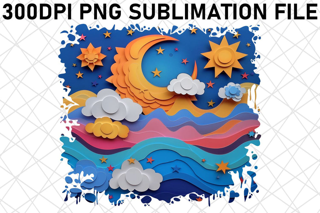 Golden Sunset Sunrise Sublimation Pack - So Fontsy