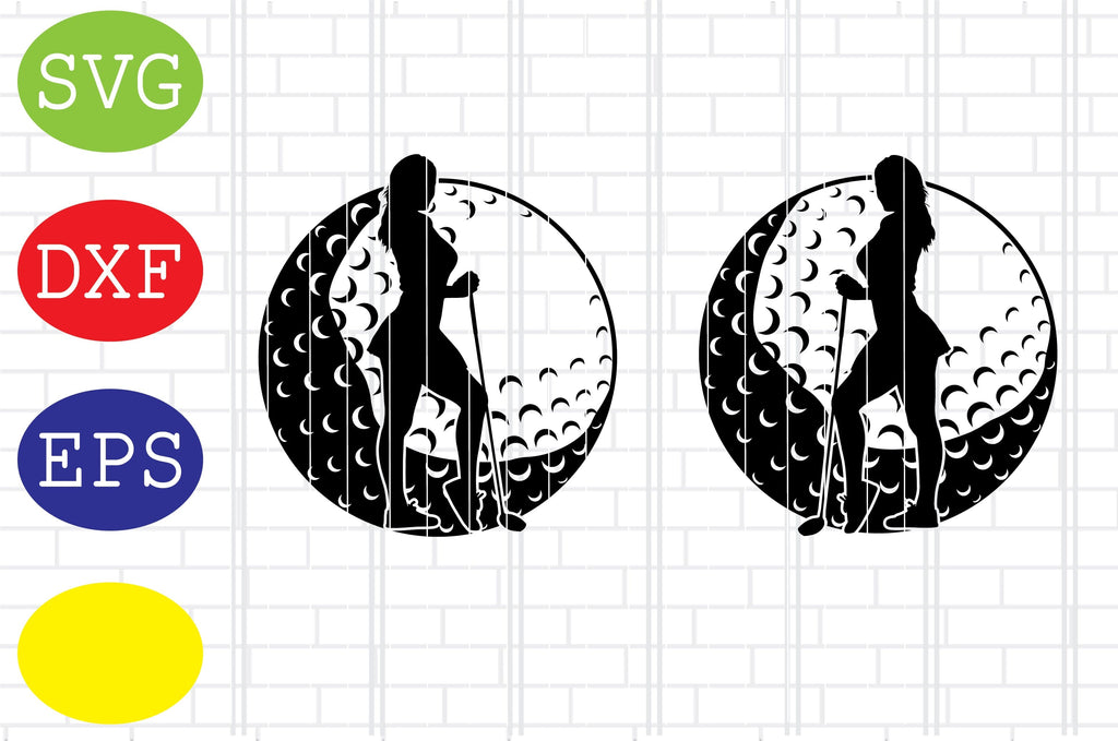Golf Lady Ball Svg, Golf Svg, Golf team Svg, golf club Svg, Jpg, Eps ...
