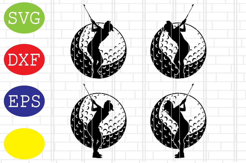 Golf Lady Ball Vector, Golf Svg, Golf team Svg, golf club Svg, Jpg, Eps ...