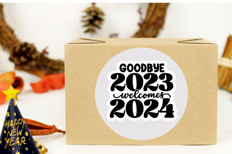 Goodbye 2023 welcomes Sticker Design - So Fontsy