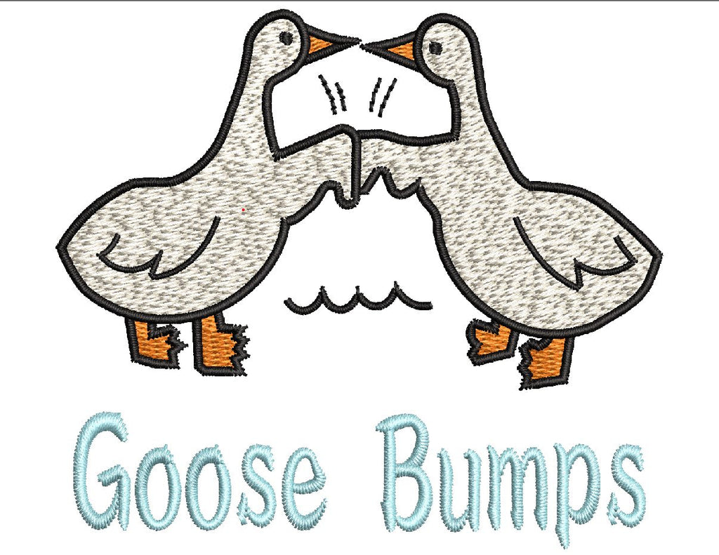 Goose Bumps Embroidery Design 4 Sizes - File formats in pes,dst,jef,xx ...
