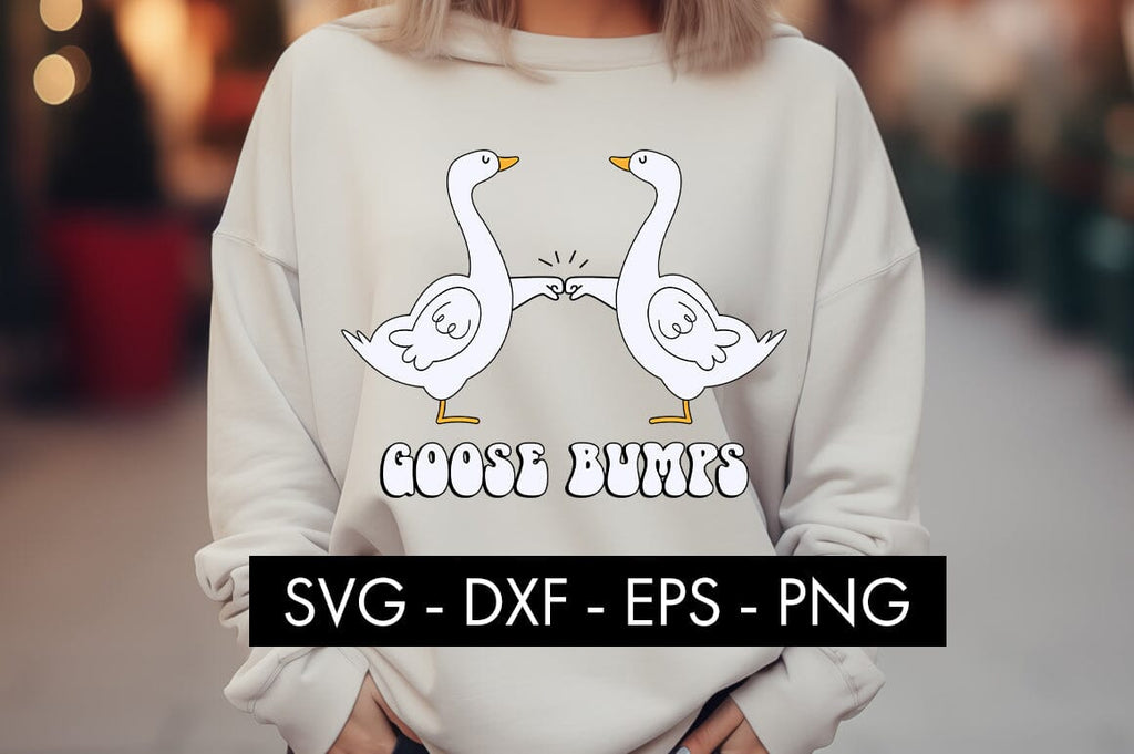 Goose Bumps SVG Cut File PNG - So Fontsy