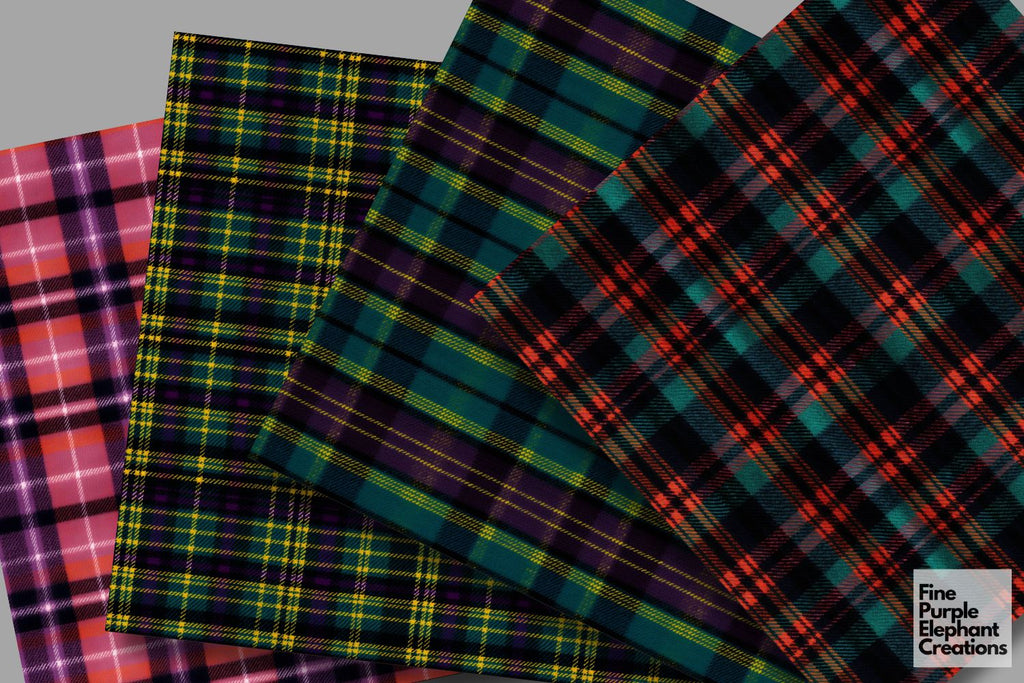 Goth Plaid Fabric Texture Gingham - So Fontsy