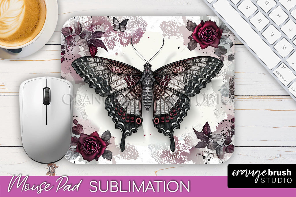 Gothic Mouse Pad PNG - Dark Academia Mousepad Sublimation - So Fontsy