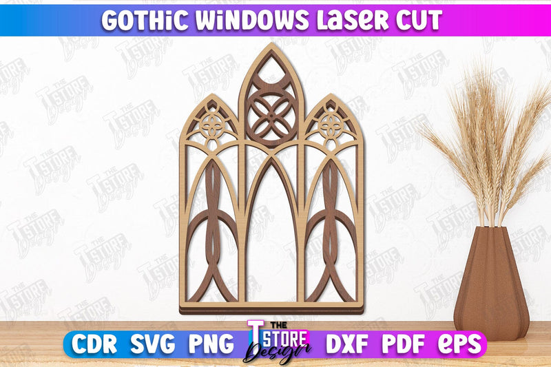 Gothic Windows Bundle | Gothic Style | Window Frame | Gothic Window ...
