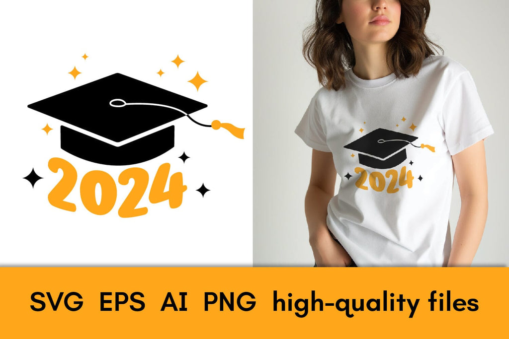 Graduation 2024 SVG | Academic Cap PNG Sublimation | Graduation ...