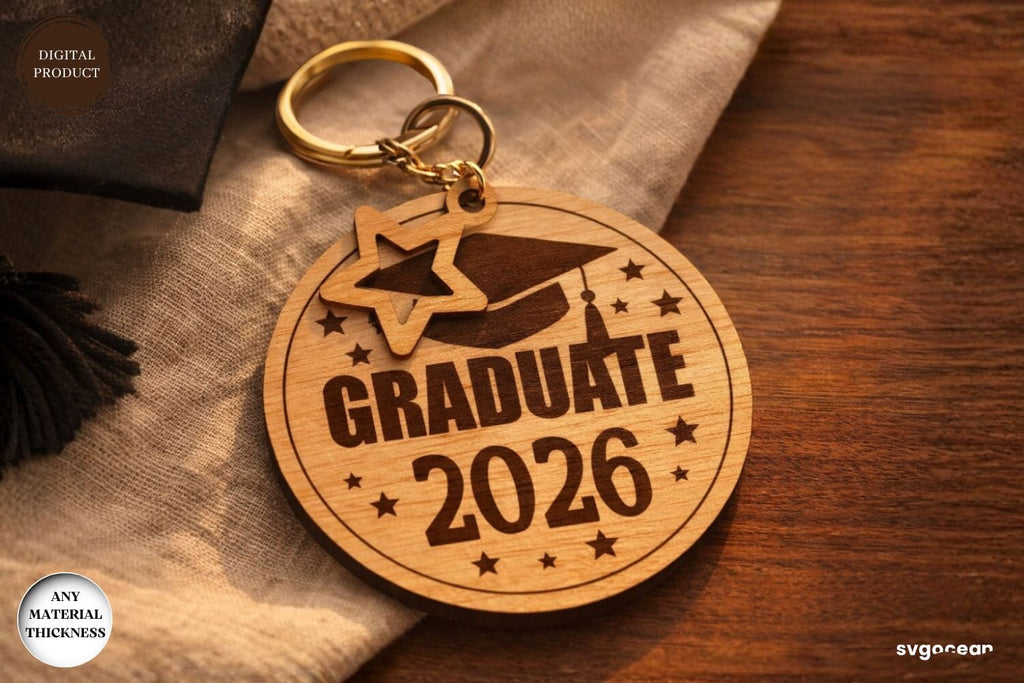 Graduation 2026 Keychain SVG Bundle - So Fontsy