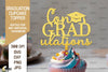 Graduation Cake Topper SVG. Cupcake Topper Laser Cut - So Fontsy