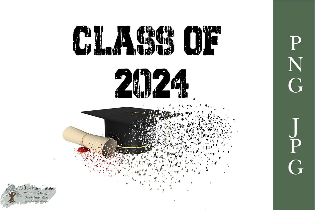 Graduation Cap 2024 PNG JPG | PNG and Sublimation file | First ...