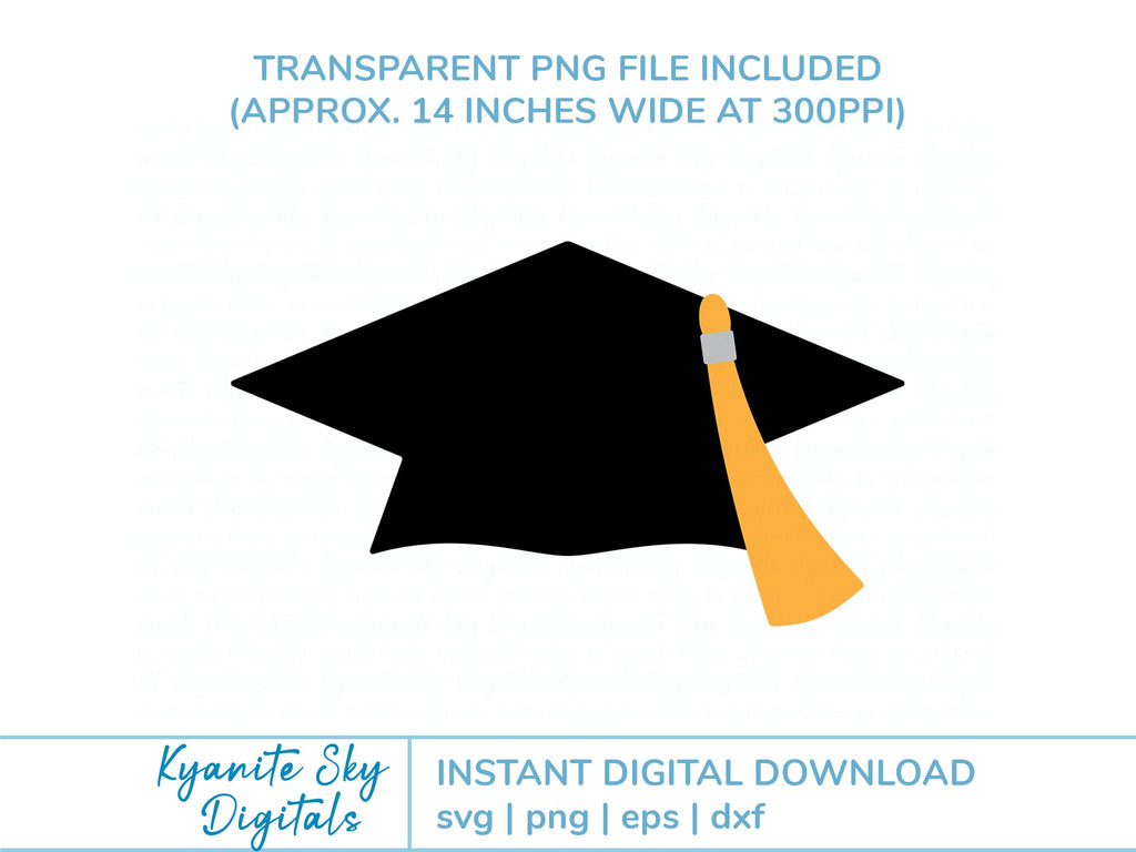 Graduation Card SVG grad cap tassel - So Fontsy