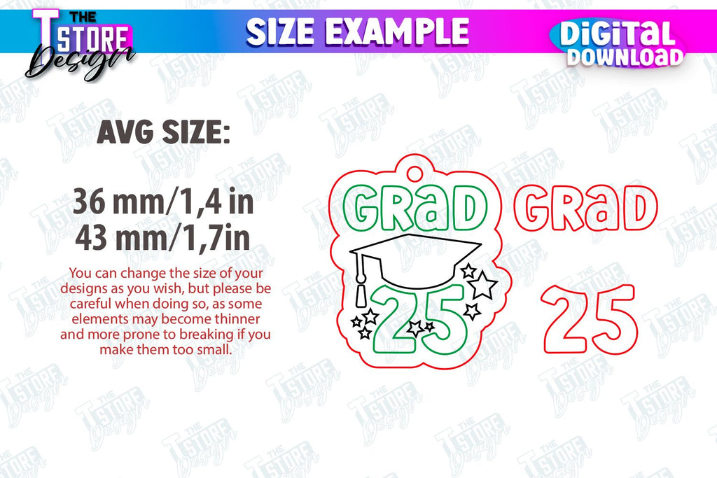 Graduation Keychain Bundle | Grad 2025 | Keyring | Class of 2025 ...