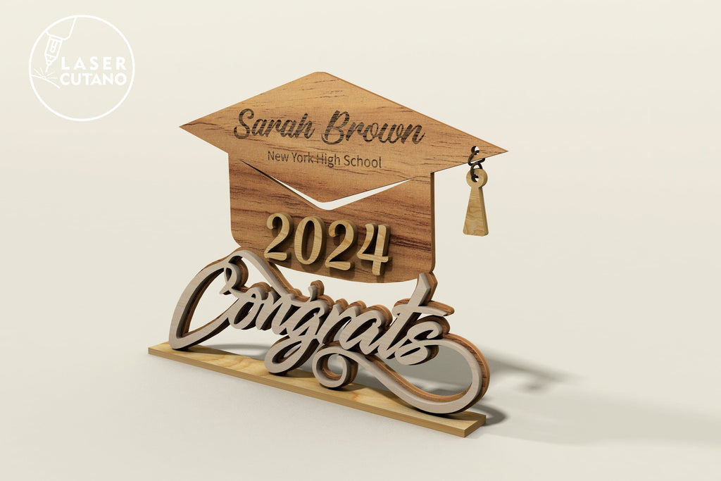Graduation Laser Cut File Congratulations at School, University or ...