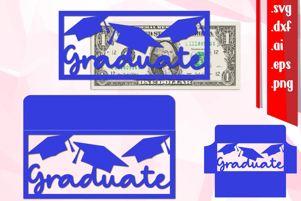 Graduation Money Envelope Papercut, Graduation Money Holder, DIY Gift ...