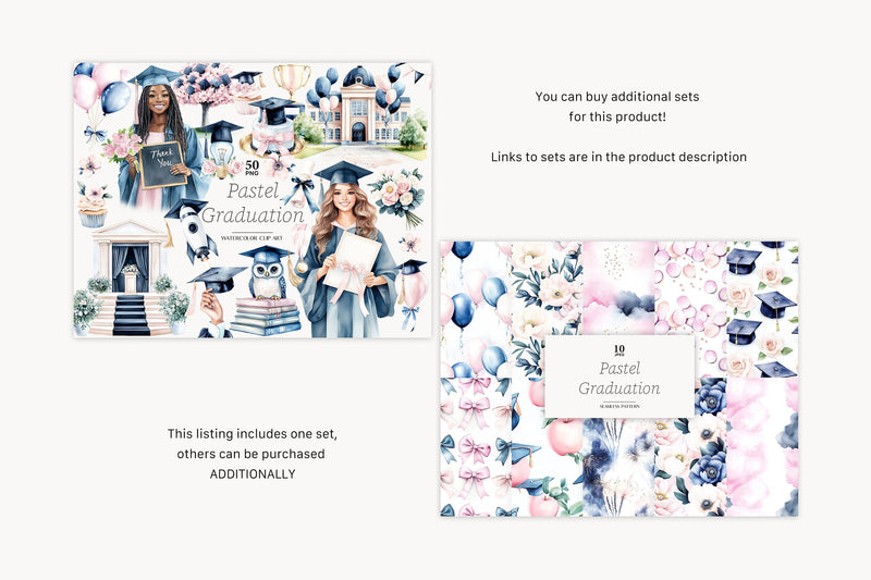 Graduation Paper | Pastel Graduation Background - So Fontsy