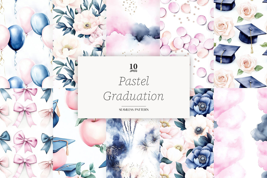 Graduation Paper | Pastel Graduation Background - So Fontsy