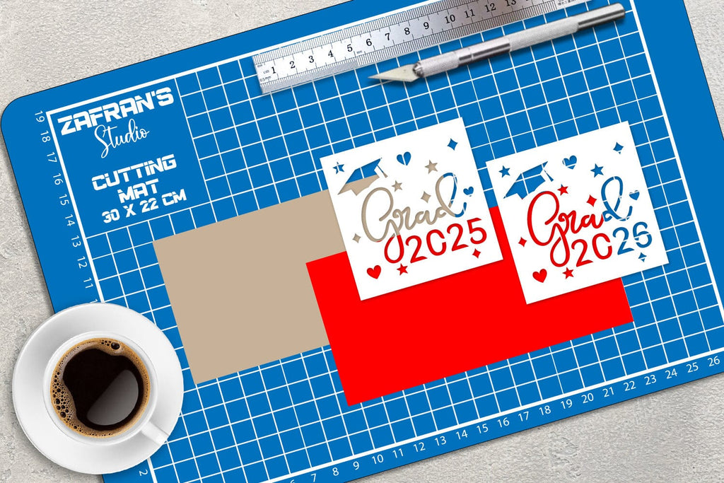 Graduation Papercut Card, Class of 2025, Grad 2025 - So Fontsy