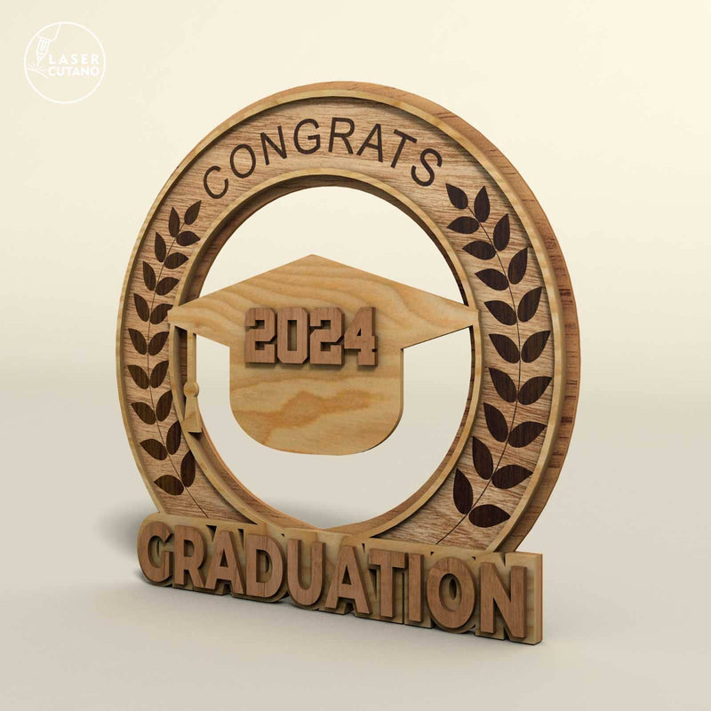Graduation Set Decorative Laser Cut Files - So Fontsy