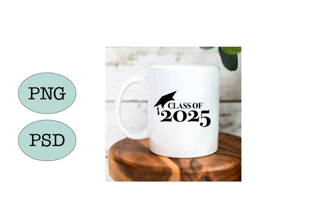 Graduation Word Art-Class of 2025 with Graduation Cap - So Fontsy