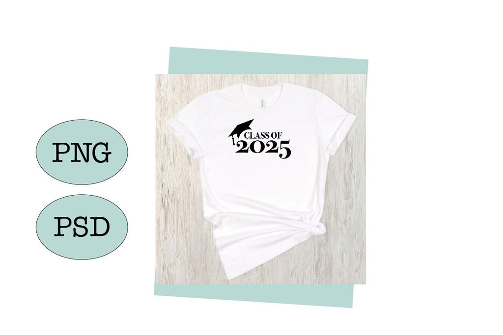 Graduation Word Art-Class of 2025 with Graduation Cap - So Fontsy