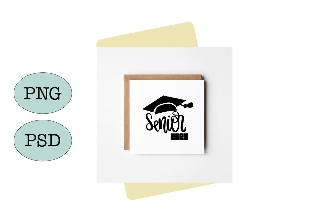 Graduation Word Art-Senior 2025 Bouncy - So Fontsy