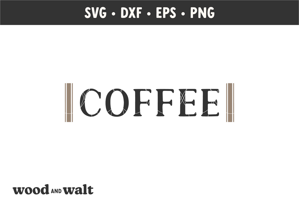 Grain Sack Coffee SVG | Farmhouse Coffee Sign SVG - So Fontsy
