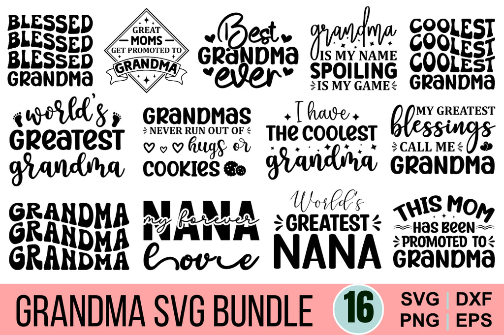 Grandma SVG Bundle - So Fontsy