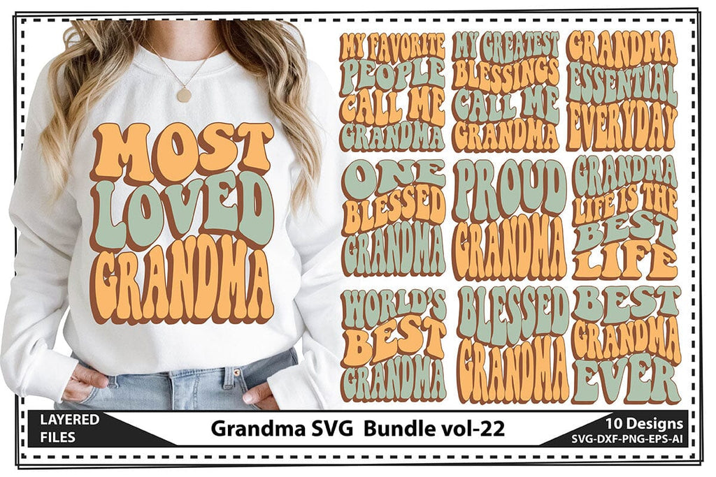 Grandma SVG Bundle vol-22 - So Fontsy