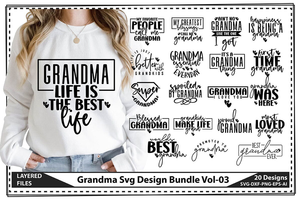Grandma Svg Design Bundle Vol-03 - So Fontsy