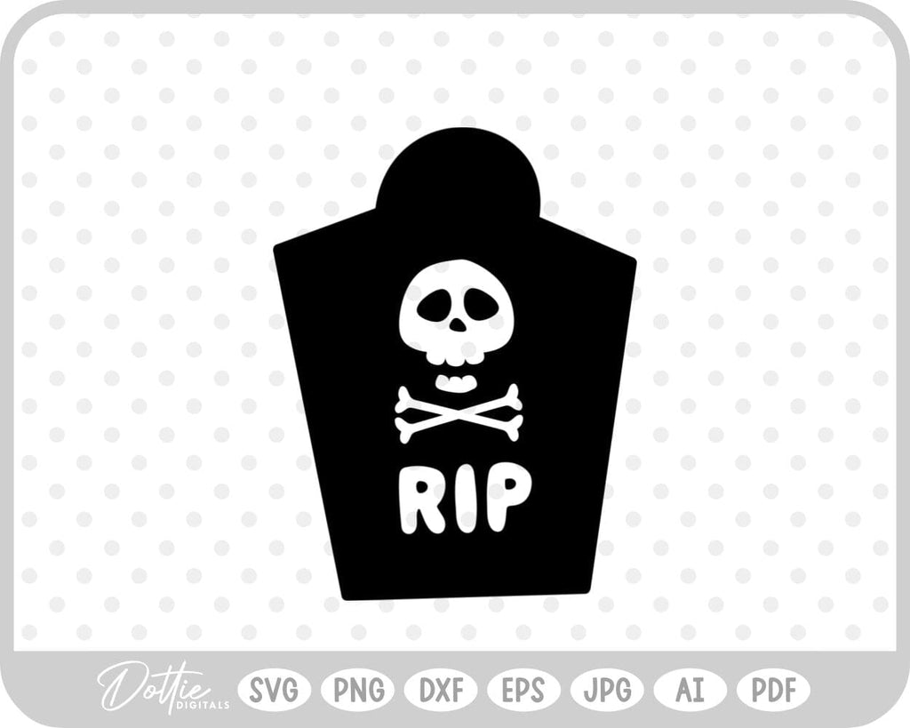 Gravestone Cemetery RIP Halloween - So Fontsy