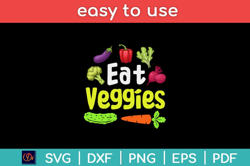 Green Grocer Vegan Vegetables Vegetarian Eat Veggies Svg Design - So Fontsy