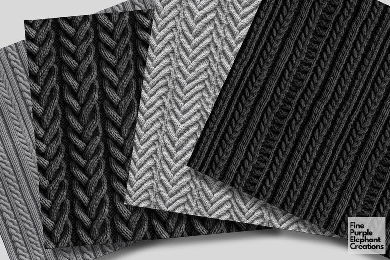 Grey Knit Fabric Texture Sublimation - So Fontsy