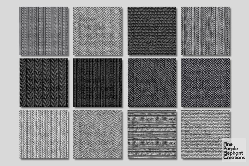 Grey Knit Fabric Texture Sublimation - So Fontsy