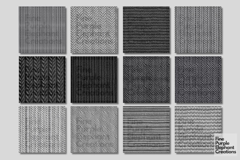 Grey Knit Fabric Texture Sublimation - So Fontsy