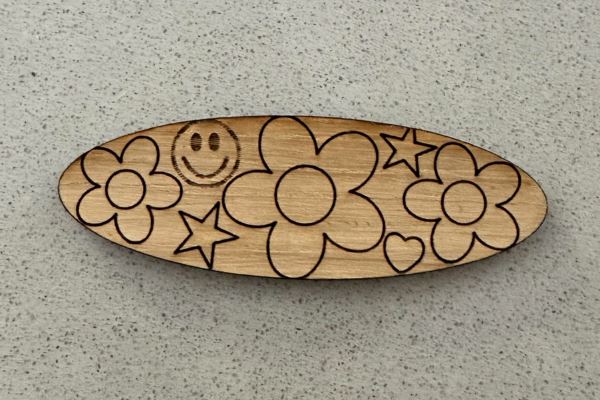 Groovy Clips Laser SVG Hair Clip - So Fontsy