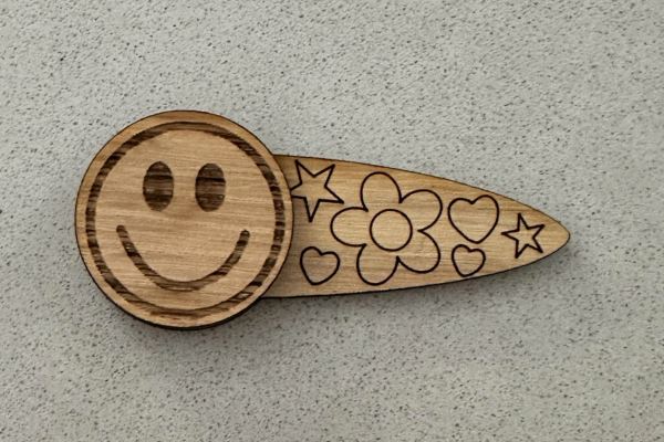 Groovy Clips Laser SVG Hair Clip - So Fontsy