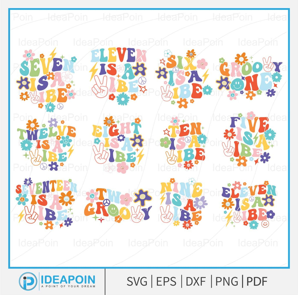 Groovy Family SVG Bundle, groovy sister svg, groovy dad svg, Seven is a ...