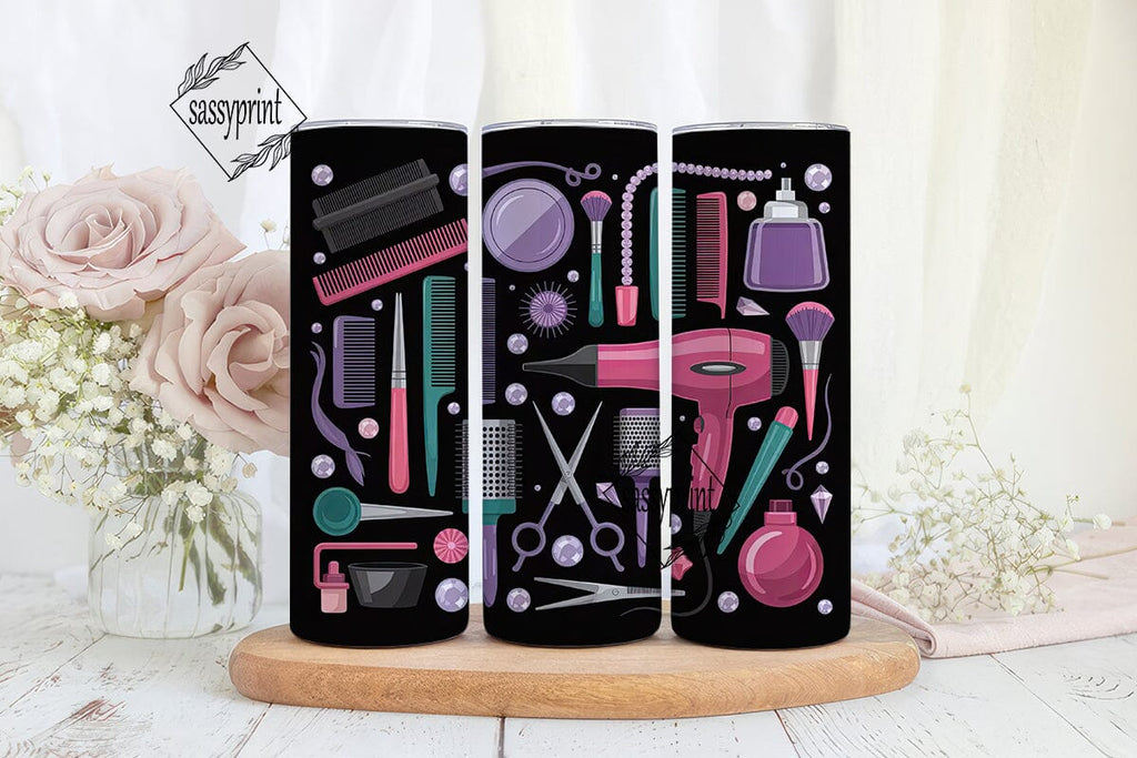Hair Stylist Glam 20oz Tumbler Wrap - So Fontsy