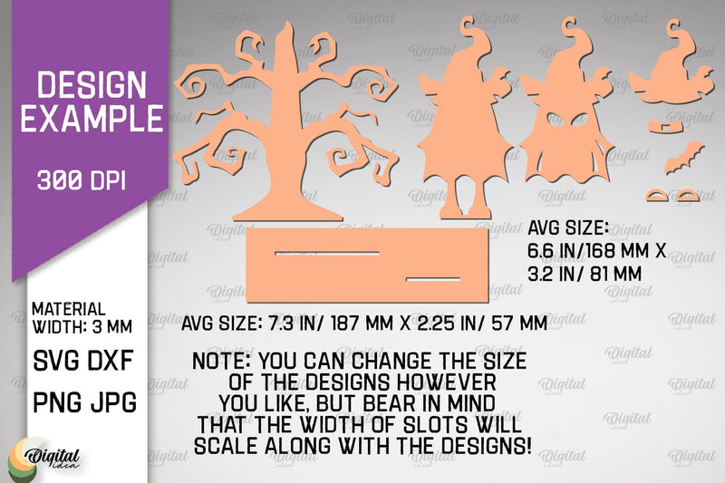 Halloween Ghost Laser Cut Design. Halloween Decoration SVG - So Fontsy