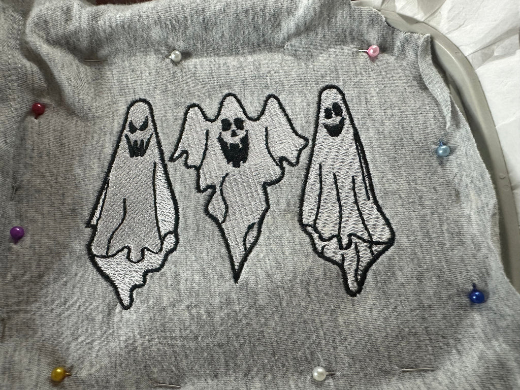 Halloween ghosts Embroidery Design 4 Sizes - File formats in pes,dst,j ...