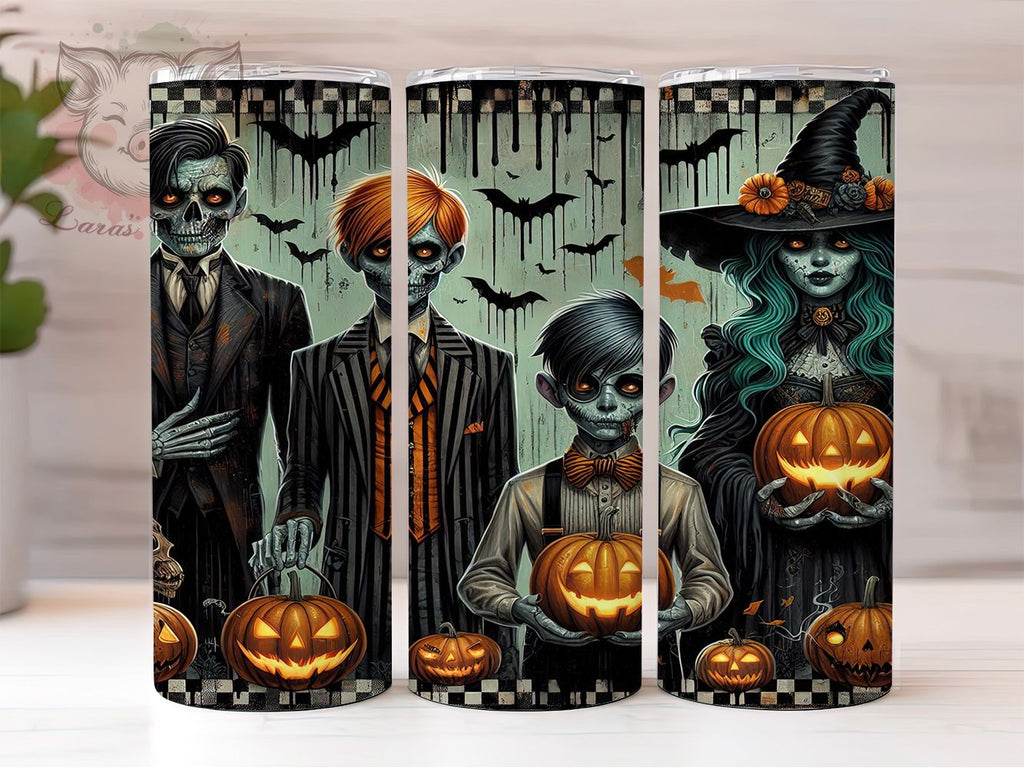 Halloween Monster Creepy Cute Tumbler, Spooky Character Wrap, Witch ...
