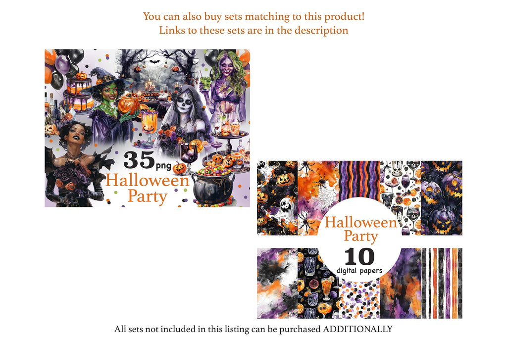 Halloween Paper Bundle | Creepy Pattern - So Fontsy
