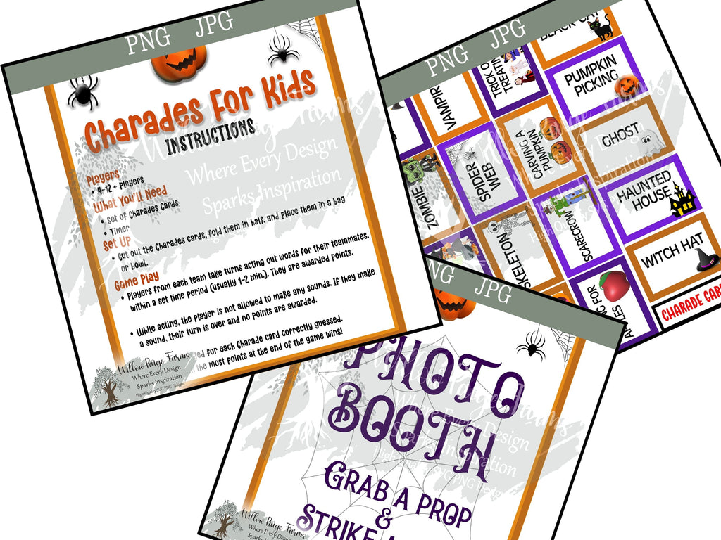 Halloween Party Bundle for Kids | Party game printable | Halloween ...