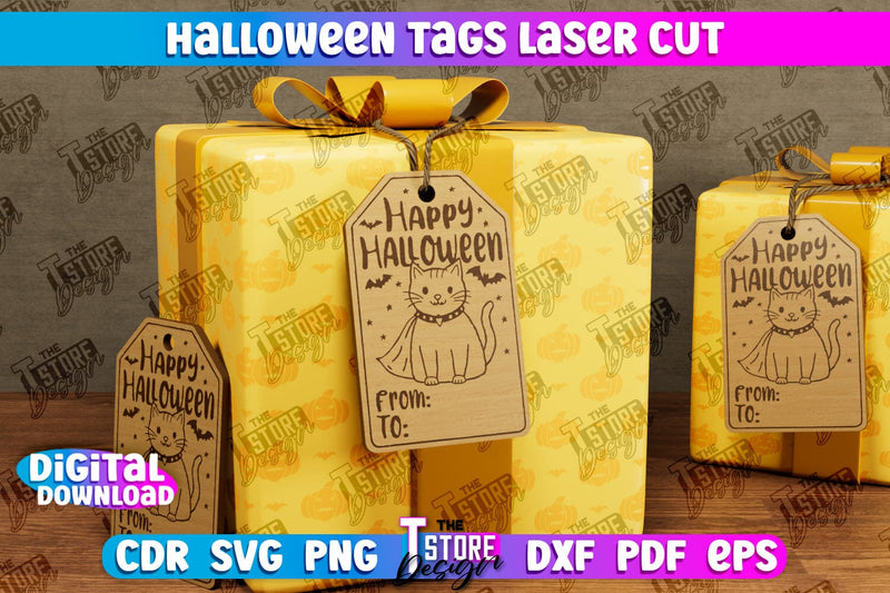 Halloween Tag | Gift Tags | Halloween Gift Card | All Saints' Eve | CNC ...