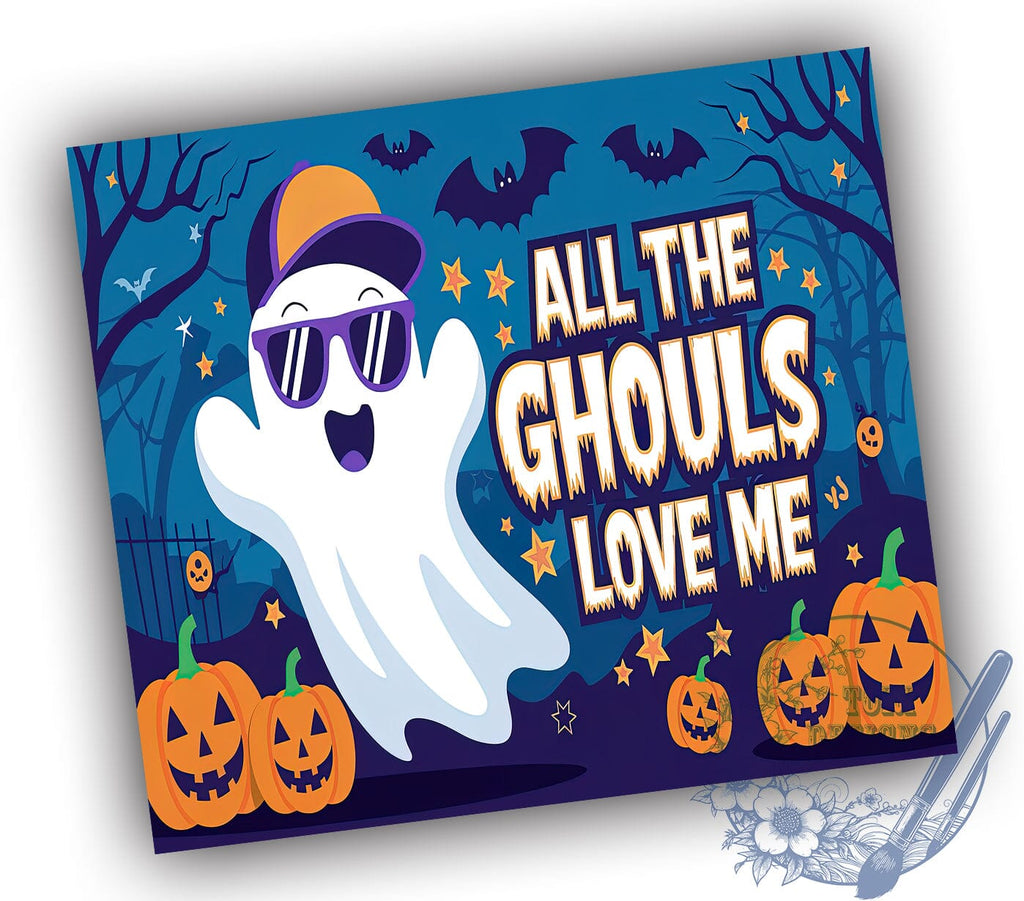Halloween Tumbler, Ghouls Love Me Design, Spooky Drinkware, Fall ...