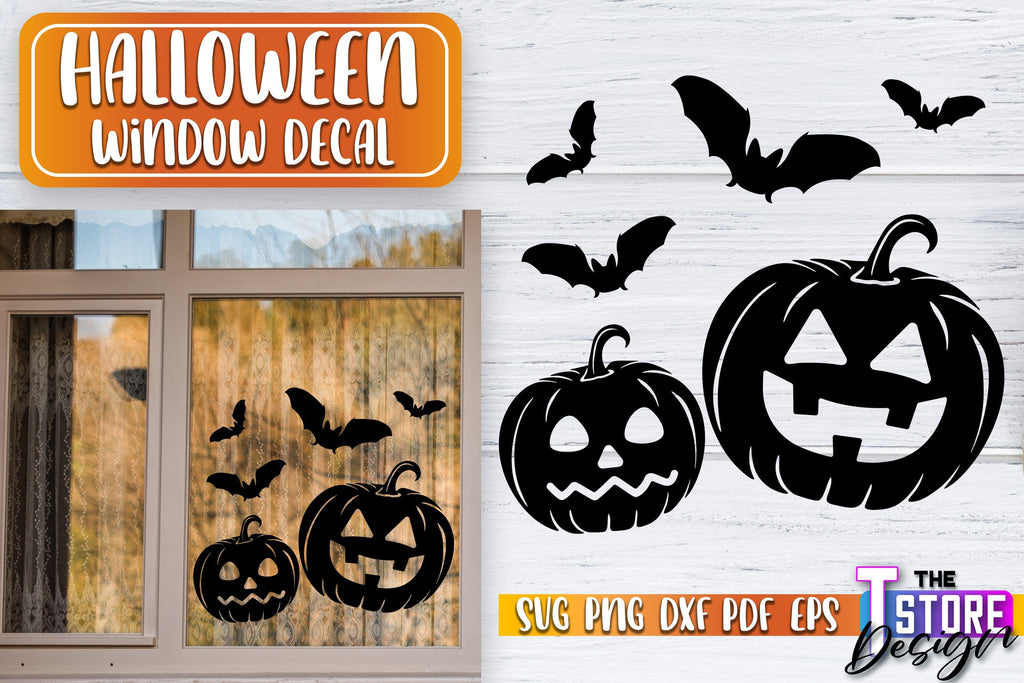 Halloween Window Decal SVG Bundle | Haunter House | Halloween ...