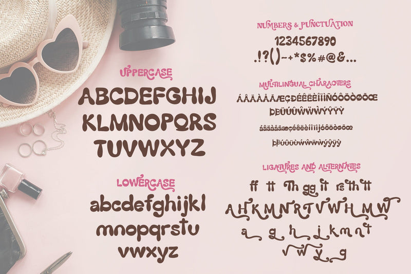 Hand Drawn Groovy Retro Font - Vintage Babe | Modern Retro Font - So Fontsy