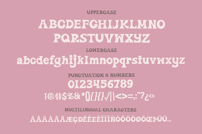 Hand Drawn Retro Font - Sunset Rave, Handwritten font - So Fontsy