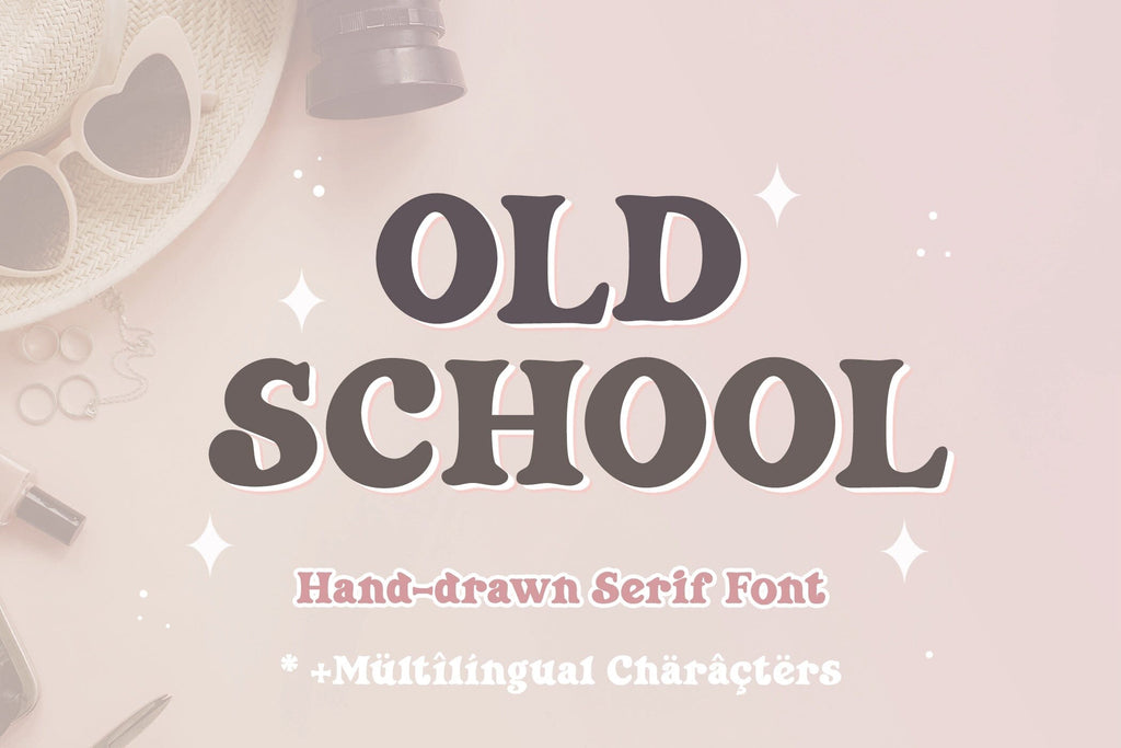 Hand Drawn Serif Craft Display Font - Old School, OTF font, Handwritten ...