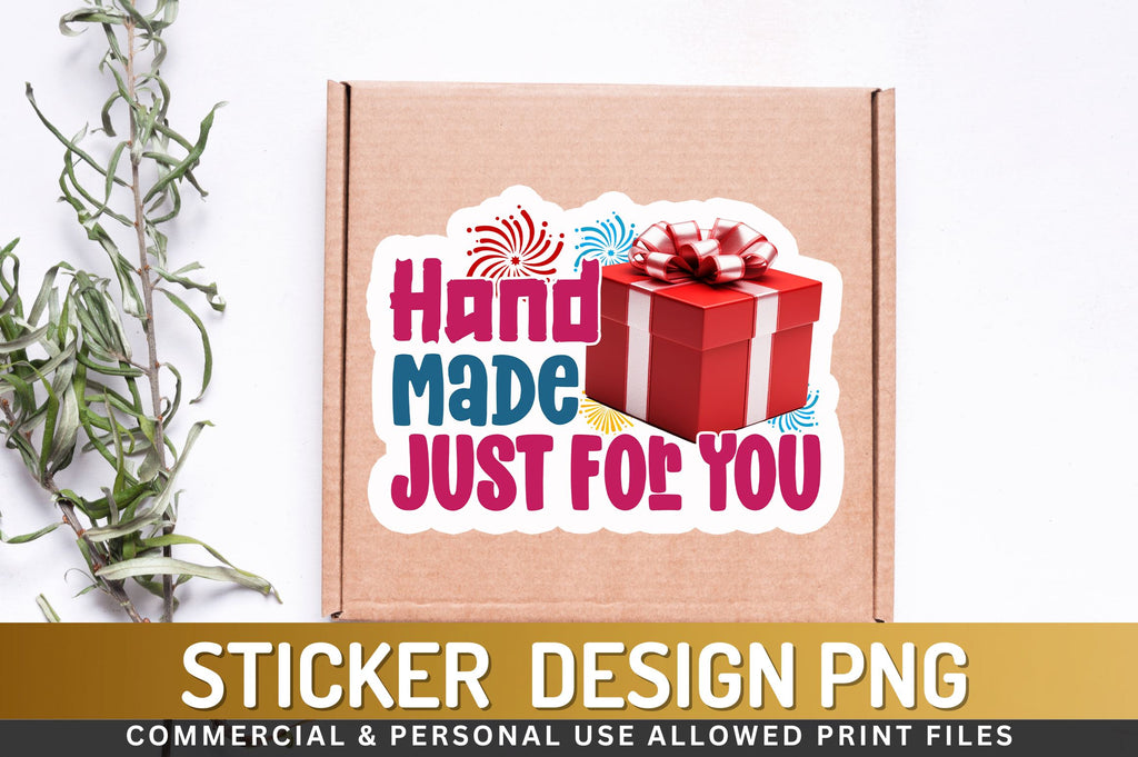 Hand made just Sticker Design - So Fontsy